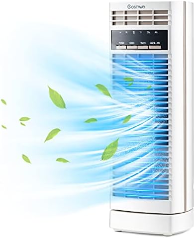 Amazon.com: Desk Fan, 8000mAh Battery Operated Tower Fan, 45°/90 ...