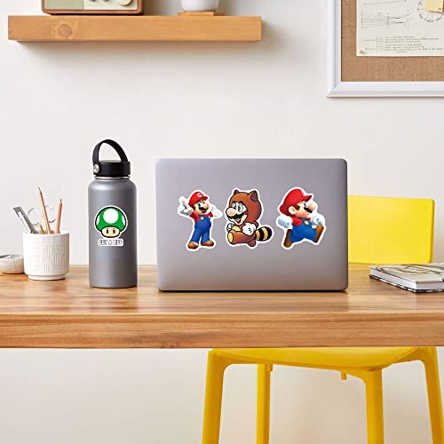 100PCS Super Mario Stickers for Water Bottles, Laptop, Skateboard ...