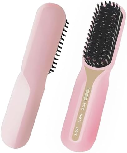 Amazon.com : FA FIGHTART Rechargeable Mini Hair Straightener Cordless ...