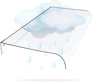 Amazon.com : WEBUP Rain Canopy Clear Awning for Door, 32/40/48inch ...