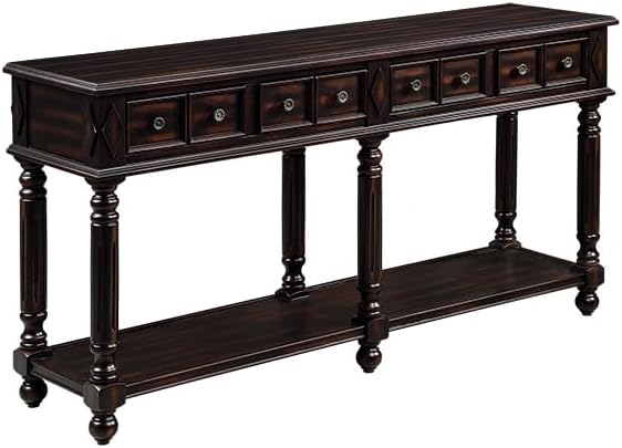 Amazon.com: LUMISOL Long Console Table Entryway Table, 58" Retro Sofa ...