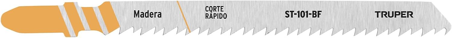 Truper ST-101-BF, Blíster 5 seguetas zanco T, 10 DPP BIM, corte recto para madera dura : Amazon ...