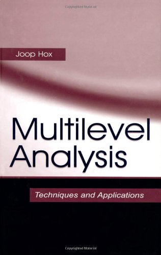 Amazon.com: Multilevel Analysis: Techniques and Applications ...