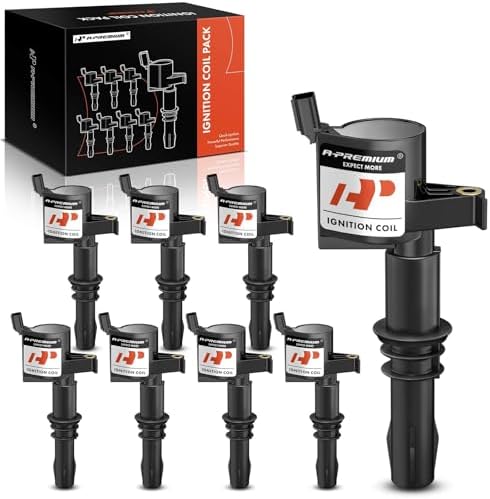 Amazon.com: A-Premium Set of 8 Ignition Coil Black Compatible with Ford ...