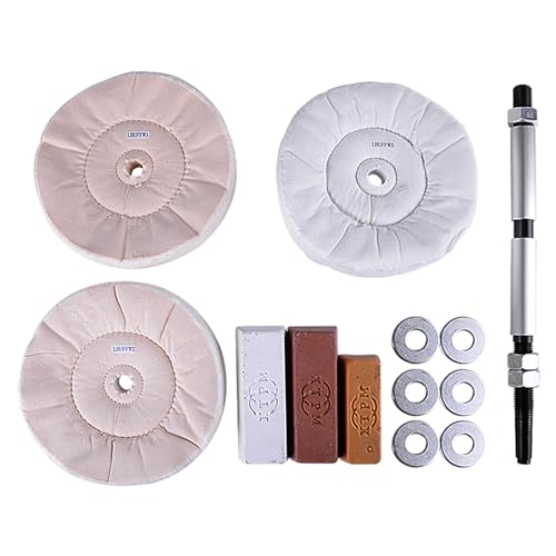 Snapklik.com : Linen Polishing Wheel For Woodworking 3-Step Lathe ...