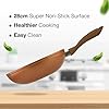 JML Copper Stone Wok Non Stick - Durable 28cm Stainless Steel Wok with ...