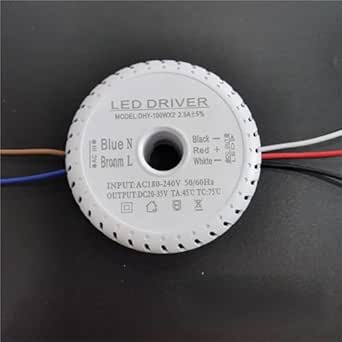 Amazon.com: Round LED Driver AC175-240V to DC 20V 35V 60W 80W 100W ...
