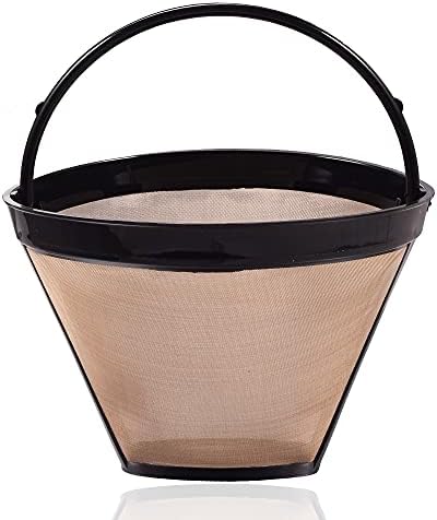 Amazon.com: Reusable NO.4 Basket Cone Coffee Filters,8-12 Cup ...