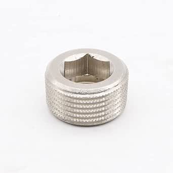 Amazon.com: Male Thread Brass Hex Socket End Cap Plug Pipe Fitting Z94 ...