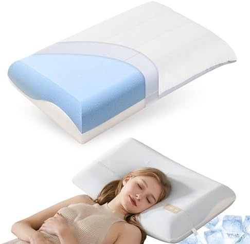 Amazon.com: Cool Gel Cooling Pillow for Sleeping, Standard Size Cooling ...