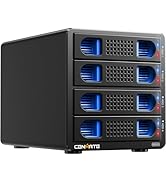 Amazon.com: CENMATE Dual Bay Hard Drive RAID Enclosure with Cooling Fan ...