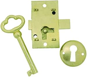Grandfather Clock Door Lock & Key Set NEW Brass Ridgeway Howard Miller ...