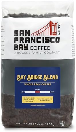 Amazon.com : San Francisco Bay Whole Bean Coffee – Bay Bridge Blend ...