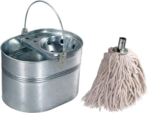 Best House 15 Litres Heavy Duty Industrial Galvanized Steel Metal Mop ...