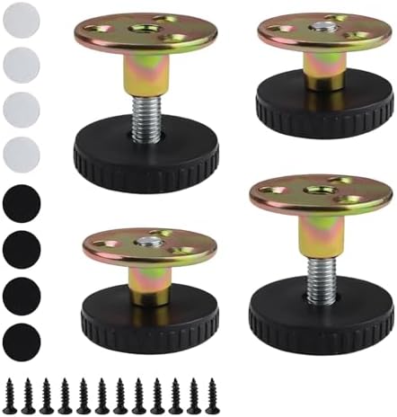4 Sets Adjustable Headboard Stoppers, 33-40mm Adjustable Threaded Bed ...