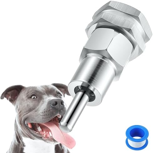 Amazon.com: Hohean Bebedero automático de agua de acero inoxidable de 1 ...