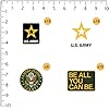 Amazon.com: Army 50ct Vinyl Large Deluxe Stickers Variety Pack - Laptop ...