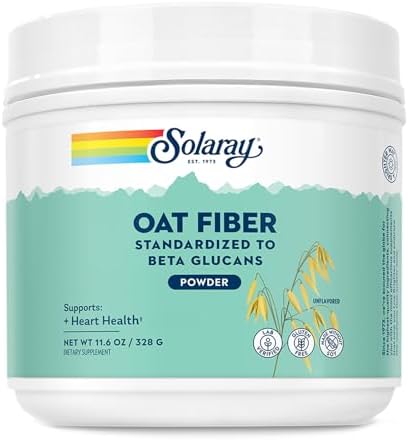 Amazon.com: SOLARAY Oat Fiber - Soluble Fiber Supplement Powder ...