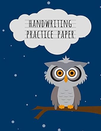 Handwriting Practice Paper: Blank Handwriting Sheets With Dash Center ...