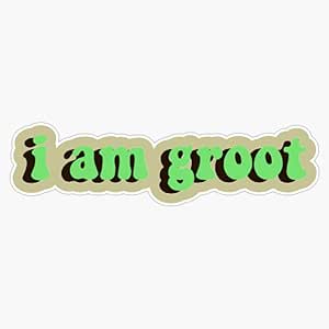 Amazon.com: I Am Groot Sticker Vinyl Waterproof Sticker Decal Car ...