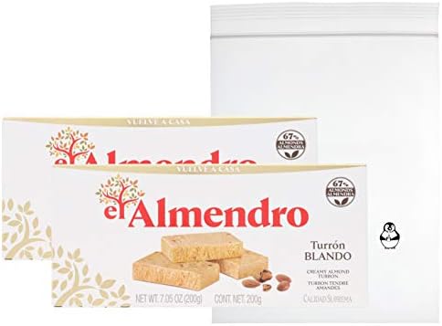 Amazon.com: El Almendro Crunchy Almond Turron (Turron Duro) 7.05 Oz ...