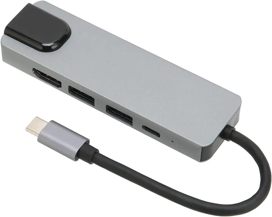 HB Plus Type-c to HDTV 5 in 1 LAV+ Type-c USB 3.0 * 2+HDTV Connect Your ...