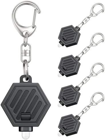 Uniclife 5 Pack LED Keychain Flashlight Mini LED Keychain Light 12 ...