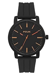 FCUK French Connection Analog Men's Black Dial Silicone Watch-Fk0011C ...