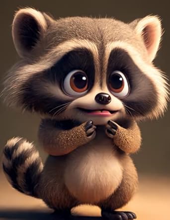 Rascal the Cute Cartoon Raccoon Sketchbook: Thijssen, Mark: Amazon.com ...