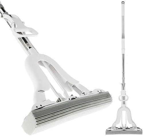 Amazon.com: Self-Wringing PVA Sponge Mop, 11.02in Absorbent Roller Mop ...
