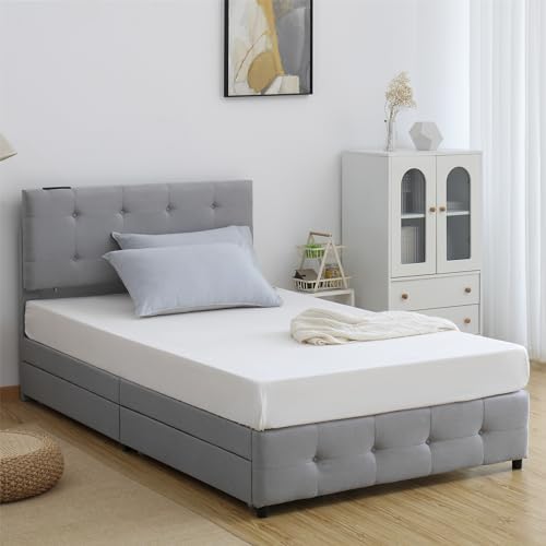 Amazon.co.jp: Bed Frame, Semi-Double, Slow Bed, Semi-Double Bed, With ...