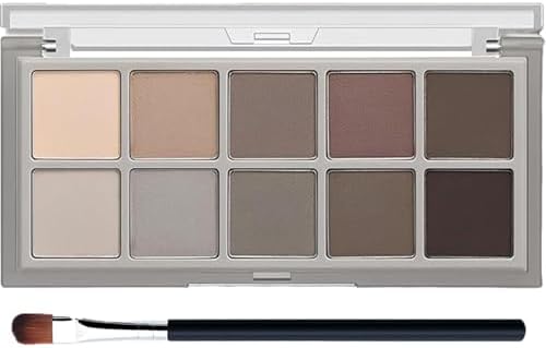 Smoky Matte Eyeshadow Palette, Cream Grey Eyeshadow, Matte Grey Black ...