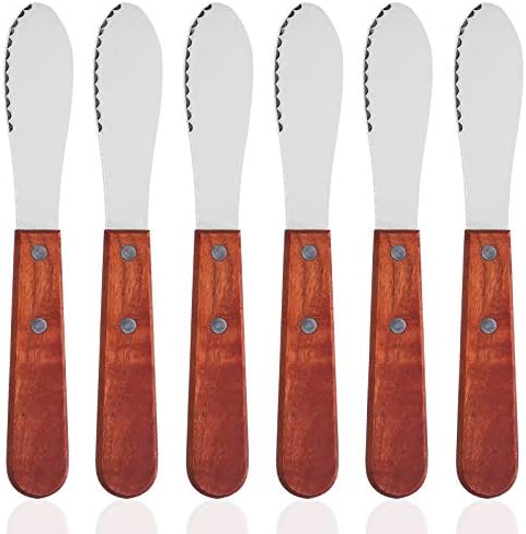 Stainless Steel Straight Edge Wide Butter Spreader Deluxe Sandwich ...