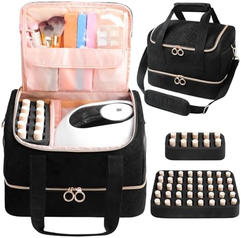 Amazon.com: VOFIpremiAm Nail Polish Organizer Case Fits 1 Nail Lamp and ...
