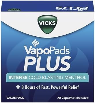 Amazon.com: Vicks VapoPads Plus with Intense Cold Blasting Menthol ...