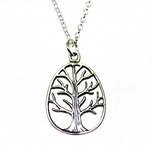 Amazon.com: Sterling silver 925 tree of life pendant necklace, Family ...