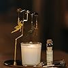 Amazon.com: Spinning Candle Holder with Tray, Golden Candle Spinner ...