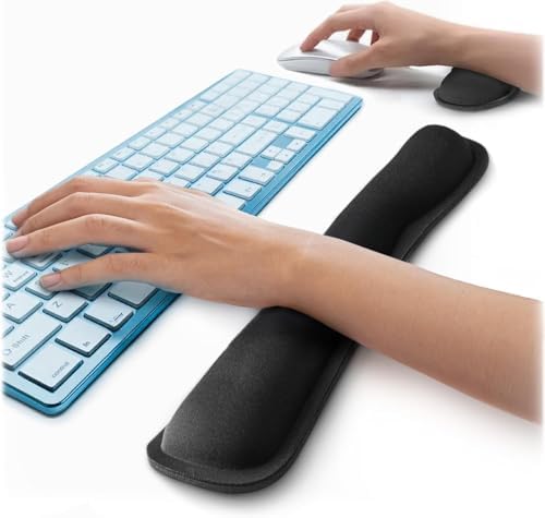 Mata1 Keyboard Wrist Rest Pad w/Mouse Arm Support (Black) - Ergonomic ...
