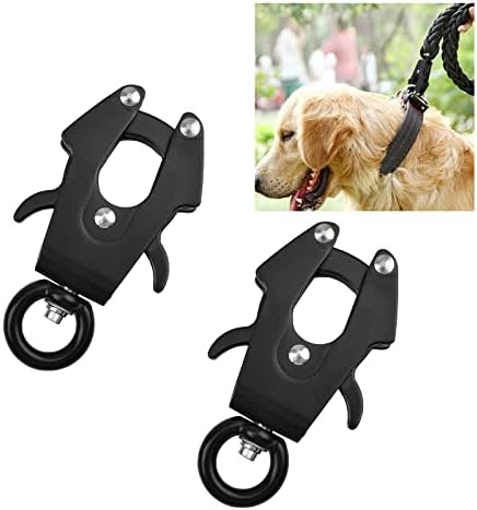 UFURMATE Frog Clip, 2PCS Space Aluminum Locking Dog Leash Buckle with ...