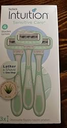 Amazon.com: Schick Intuition Disposable Razors with Sensitive Skin, 3 ...