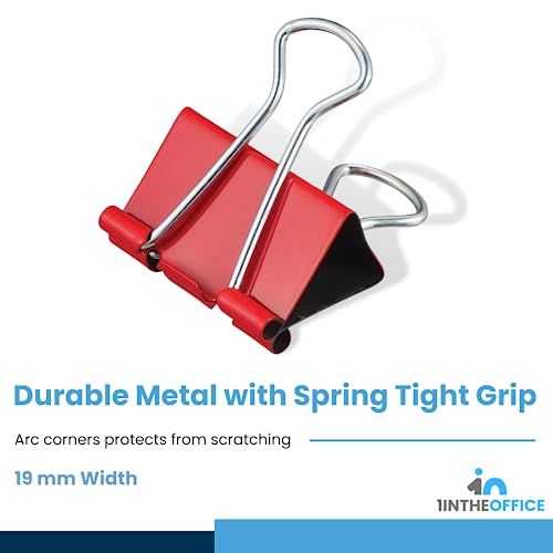 Snapklik.com : 1InTheOffice Small Binder Clips 3/4 Inch, Mini Paper ...