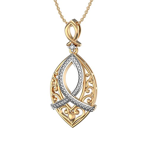 Buy I Love Diamonds Classic Collection 18k (750) Yellow Gold and Diamond Blessing of Aphrodite ...