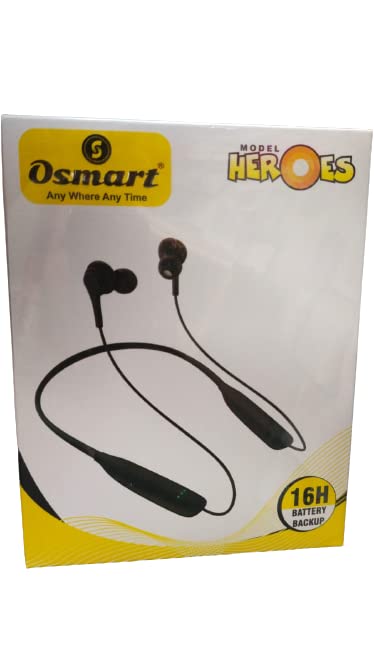 OSMART Wireless Neck Band 16 Hours Battery Backup Bluetooth Headset ...