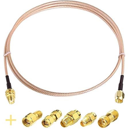 Amazon.com: SUPERBAT SMA Male to N Male RF Coaxial Coax Cable 6inches + 5pcs RF Coax Adapter Kit ...