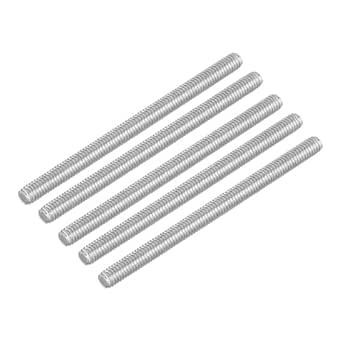 uxcell 10Pcs M4 x 60mm Fully Threaded Rod 304 Stainless Steel Right ...