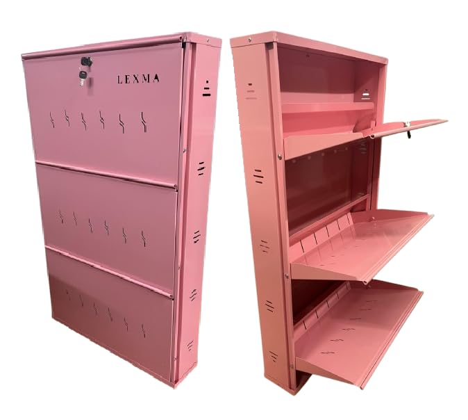 Mild Steel Wall-Mounted Shoe Rack Safety and Secure Lock System |Steel ...