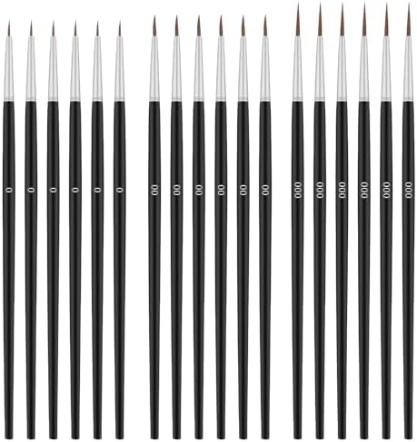 30 Pack Fine Tip Paint Brush Set Thin Detail Paint Brushes Tiny ...