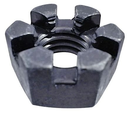 Amazon.com: Castle Nut, 3/4-16, Gr 5, Steel, Plain, PK10 : Industrial ...