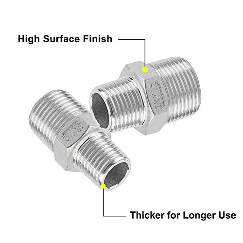 Snapklik.com : Feelers Reducing Hex Nipple, 304 Stainless Steel 3/4x 1/ ...