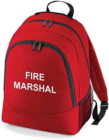 Workplace Fire Marshal Backpack Kit - Printed Red Documents & Equipment ...